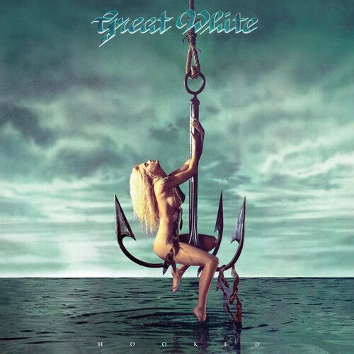 great white hooked