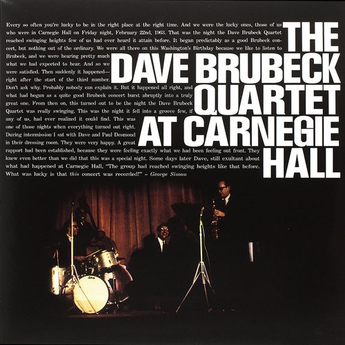 The Dave Brubeck Quartet - At Carnegie Hall (Vinyl LP) - Amoeba Music