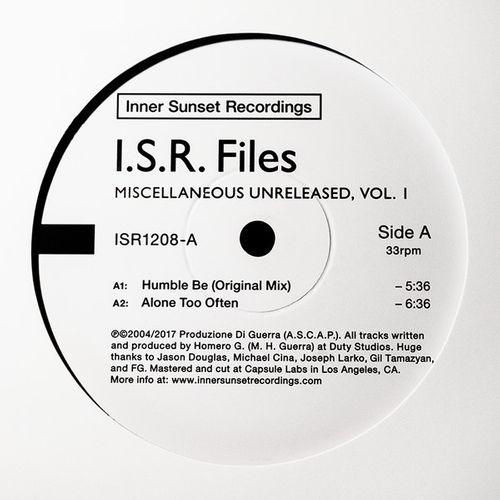 I.S.R. Files - Miscellaneous Unreleased, Vol. 1 (Vinyl 12") - Amoeba Music